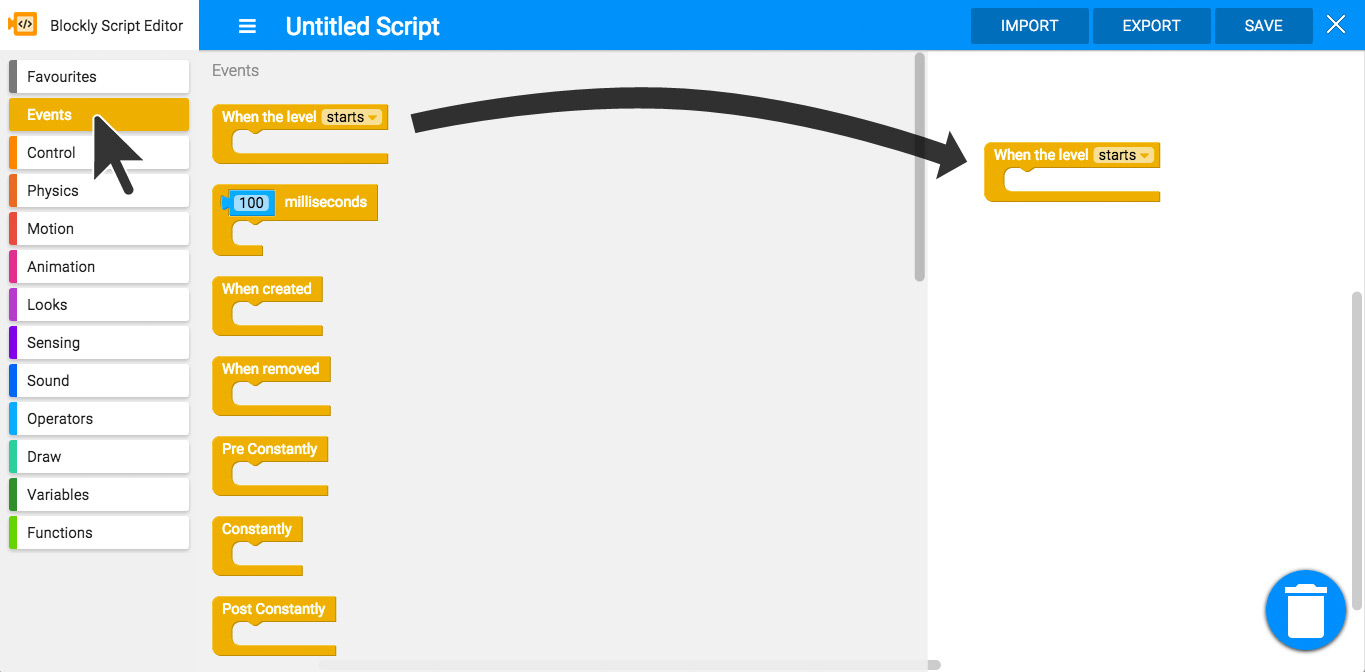 Step 2 · Programming with the Script Editor
